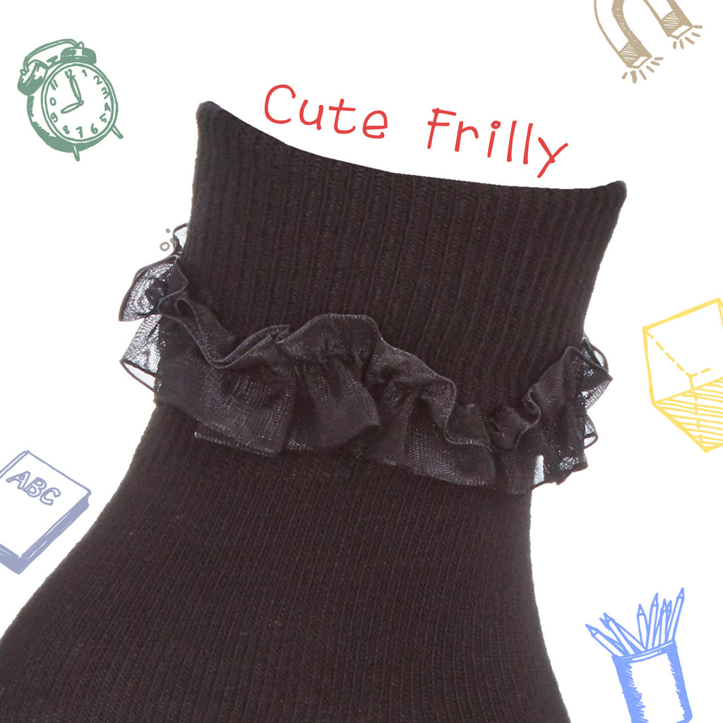 Black ruffle socks for toddlers store